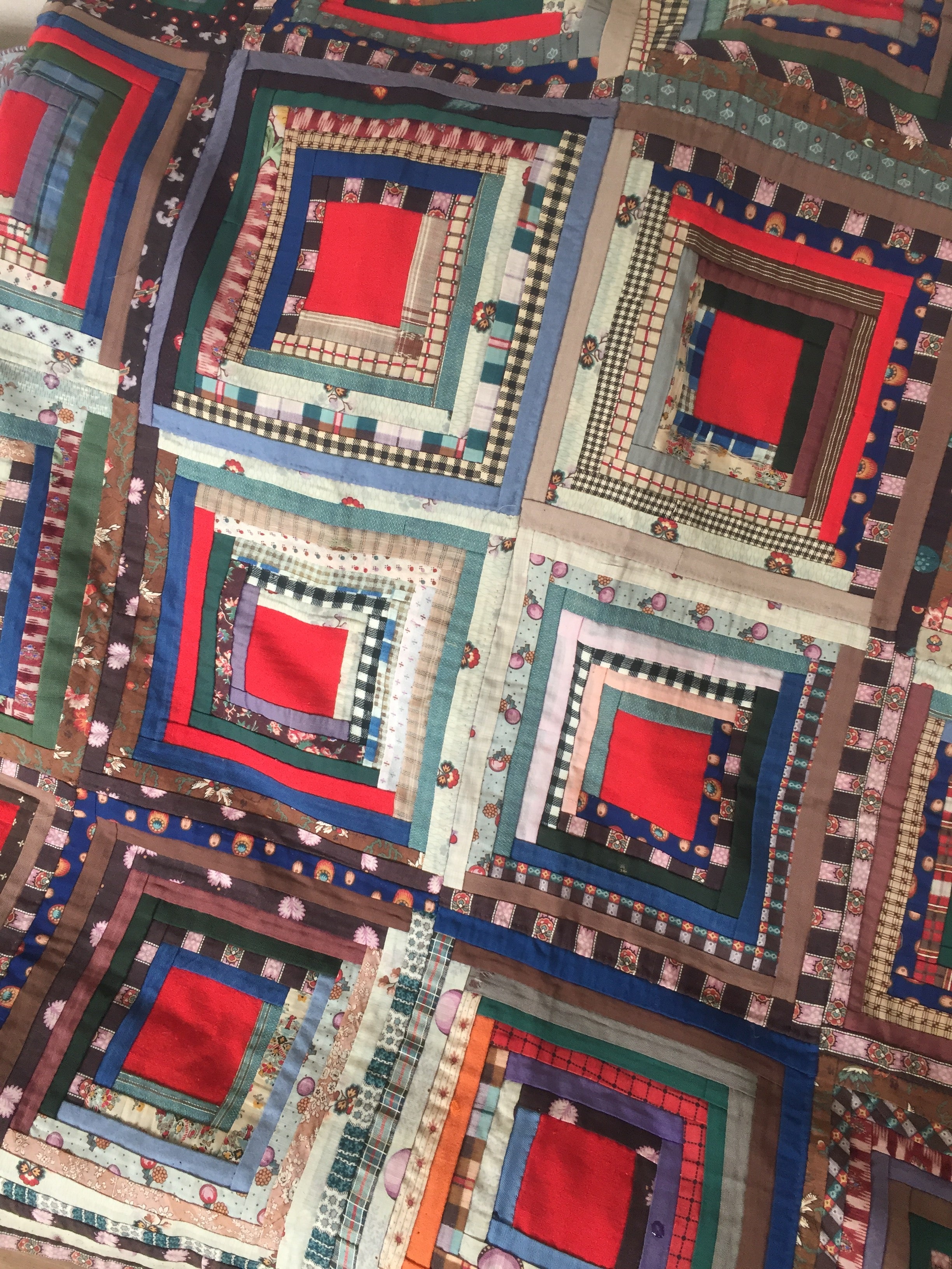 Antique Log Cabin Patchwork Quilt – hellethygesen.com
